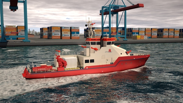 Neues Feuerlöschboot für die Hamburger Feuerwehr bestellt