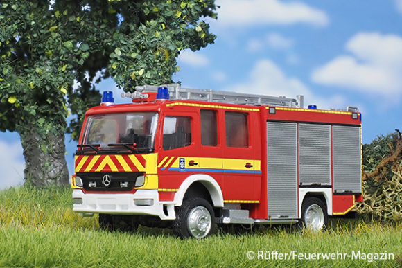 Im CGDIS-Design: Luxemburger Löschfahrzeug als Modell