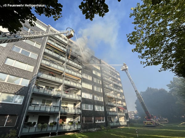 Wohnung im 5. OG in Vollbrand